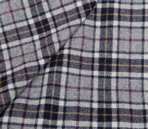 Suit Fabrics-Grey Plaid Lambswool Cashmere Jacketing-2m – Golden Circle ...